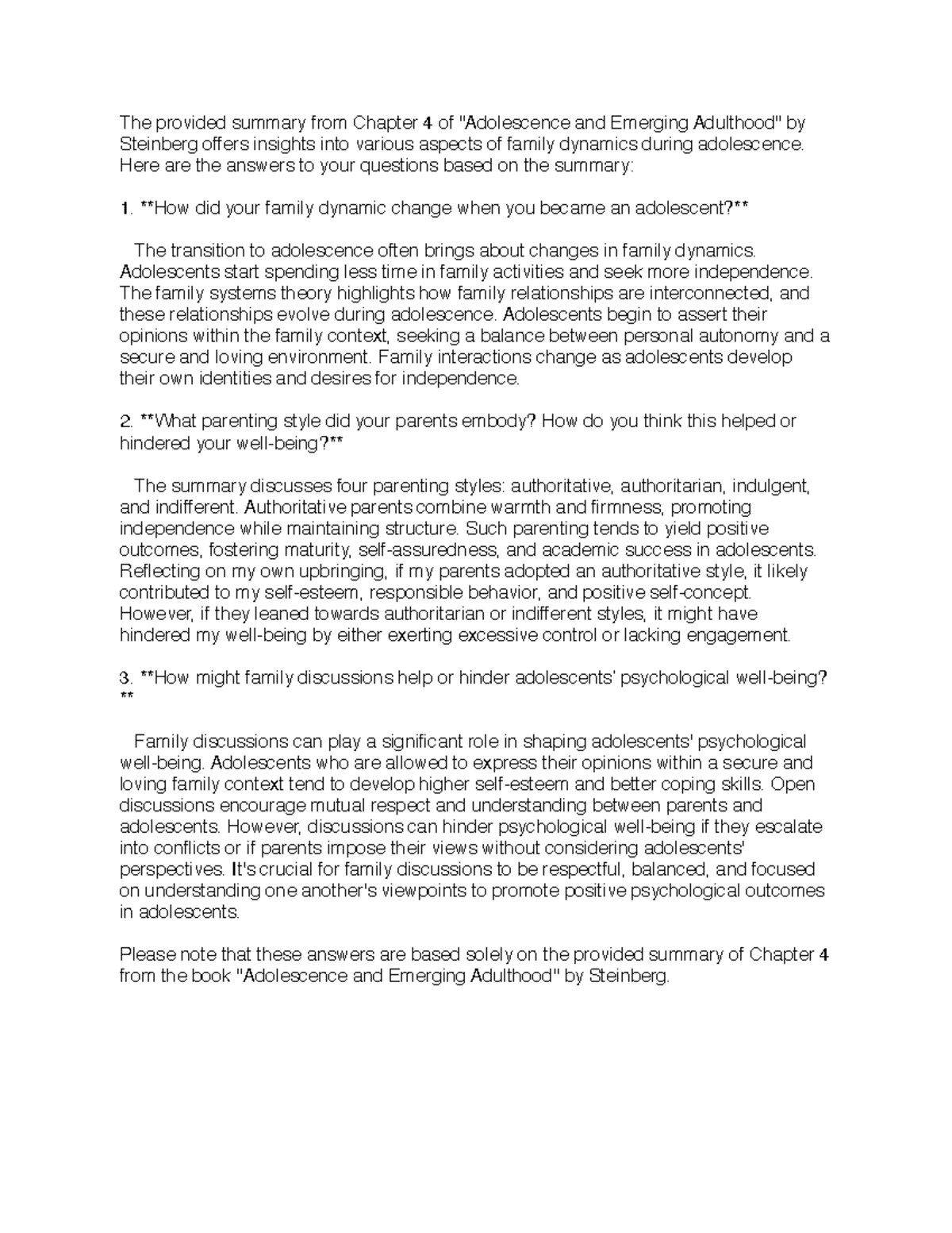 Chapter 4 - Notes by Mel - The provided summary from Chapter 4 of ...