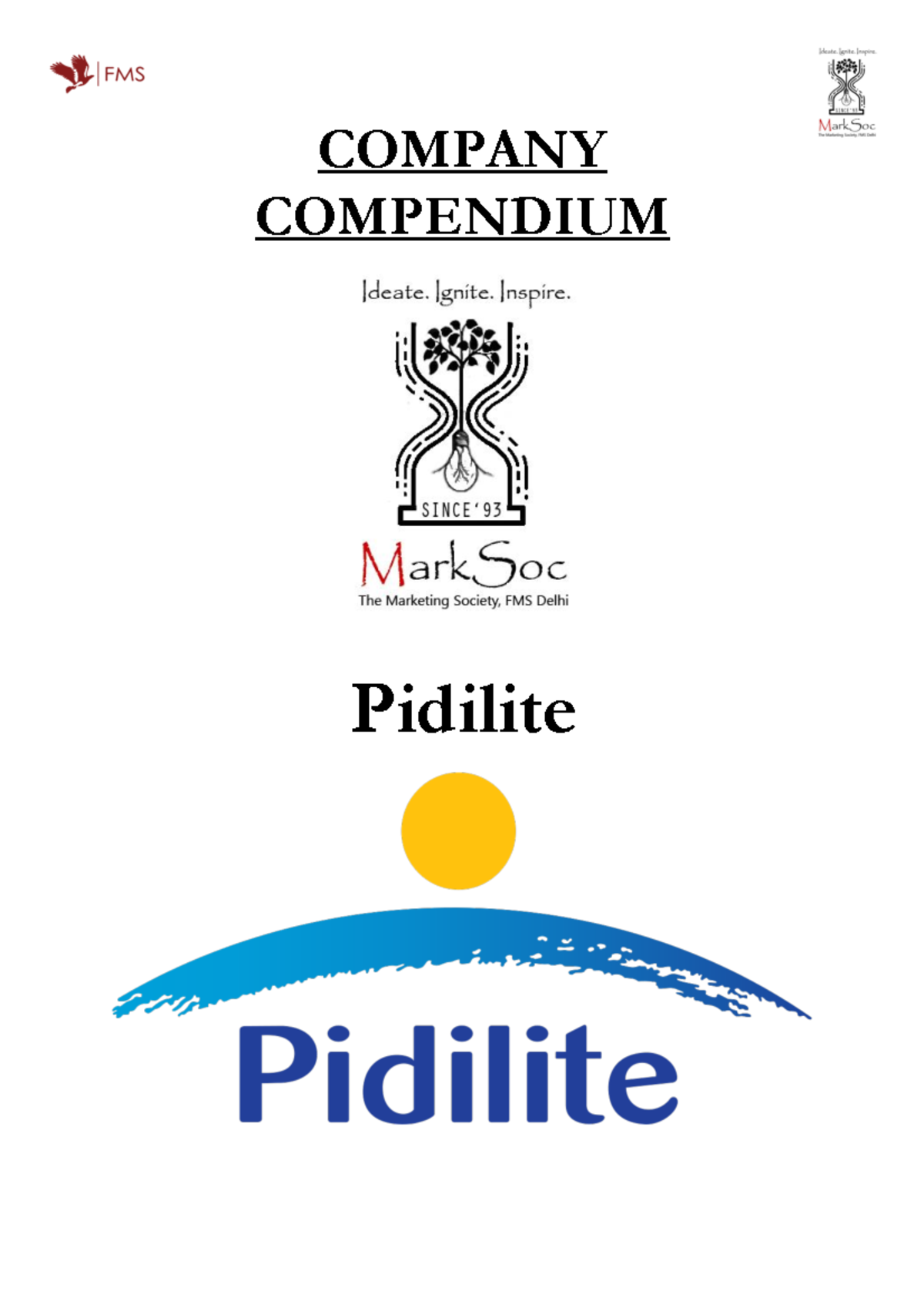 Pidilite - scas - COMPANY COMPENDIUM Pidilite ABOUT THE COMPANY ...