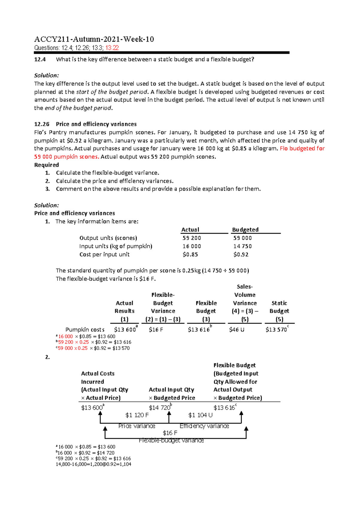 Tutorial Solution Week-10 - ACCY211-Autumn-2021-Week- Questions: 12; 12 ...