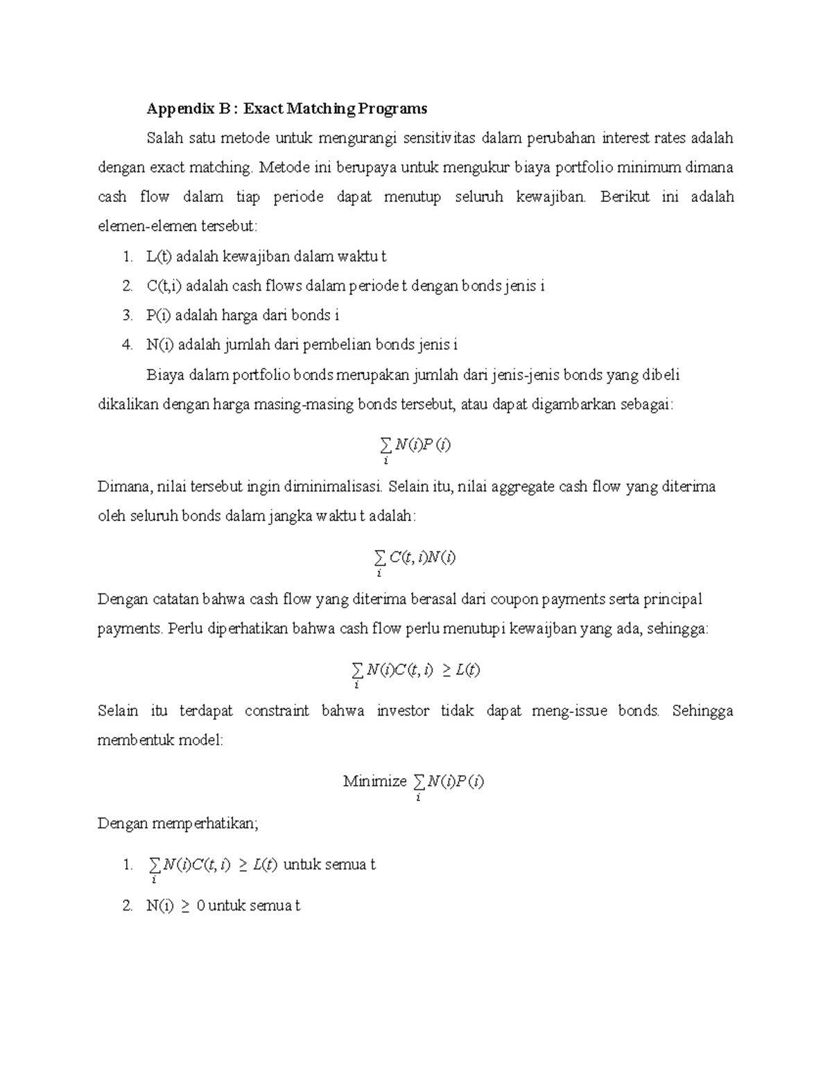 Metode untuk mengurangi sensitivitas dalam perubahan interest rates ...