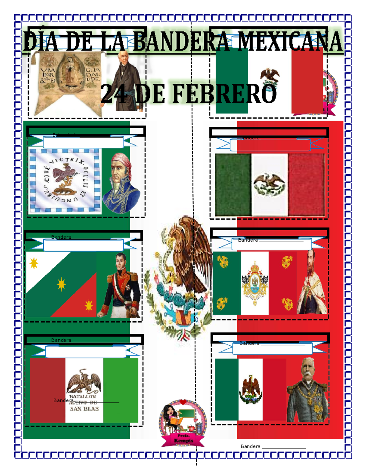 Lapboook DÍA DE LA Bandera- Profa Kempis - DÍA DE LA BANDERA MEXICANA ...