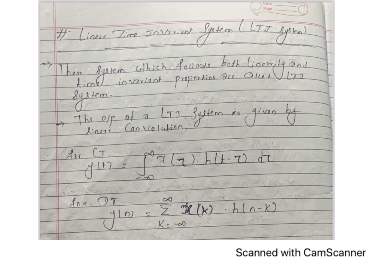 2a 2 B Dc Chapter 3 Data Communication Old Question Answer Date Page Linear Time Inviriant 