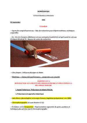 Dossier Analyse dynamique du geste sportif - Actuellement, nous allons ...