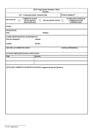 Bts ndrc 2021 e4 - fiche descriptive - ANNEXE V– BTS NÉGOCIATION ET ...