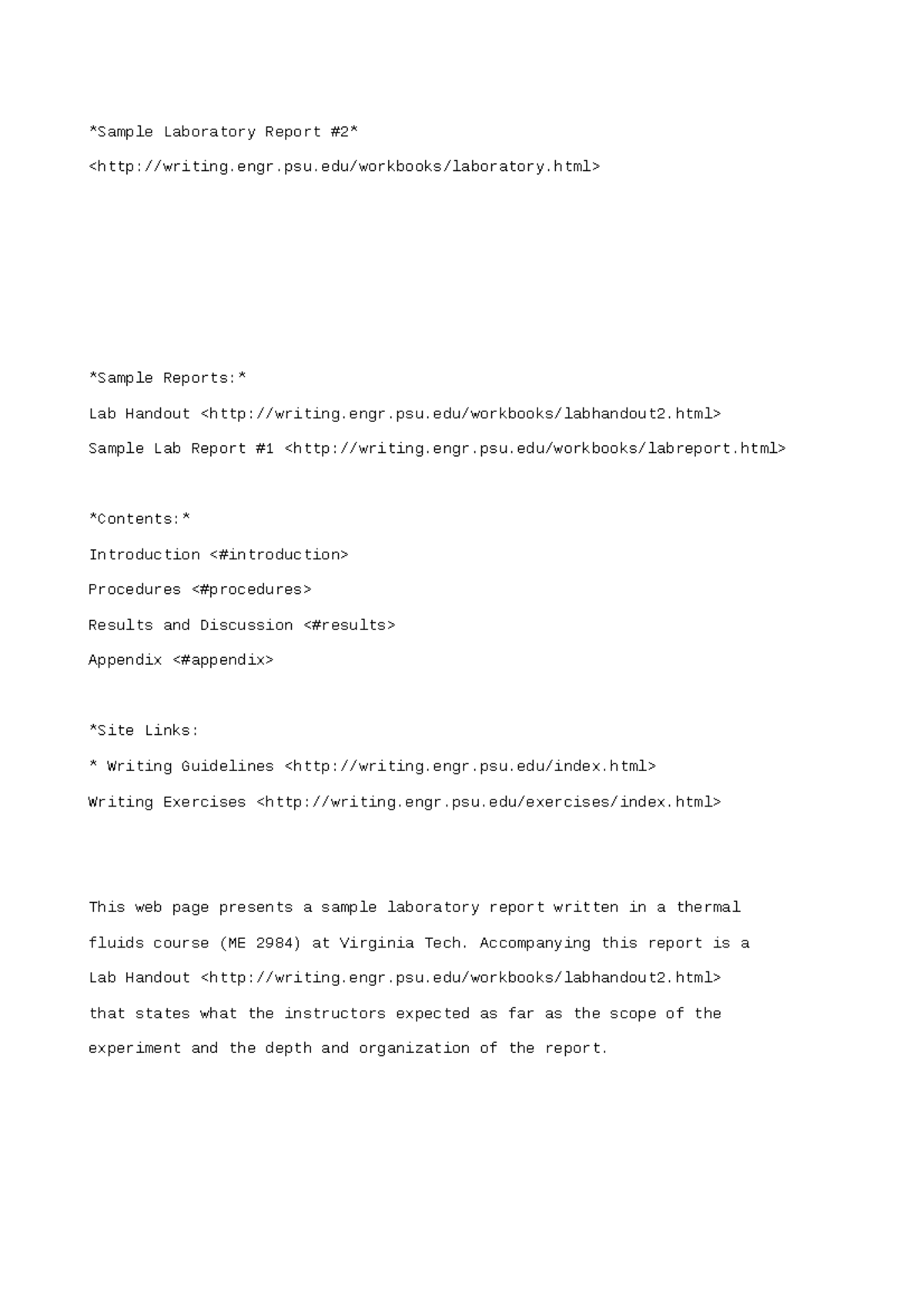 Sample Lab Report 2 - Sample Laboratory Report #2 - Studocu