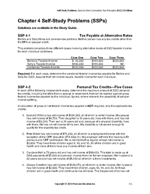 2022 Ch02 SSP rev2022-10-17 - Chapter 2 Self Study Problems (SSPs) Solutions are available in ...