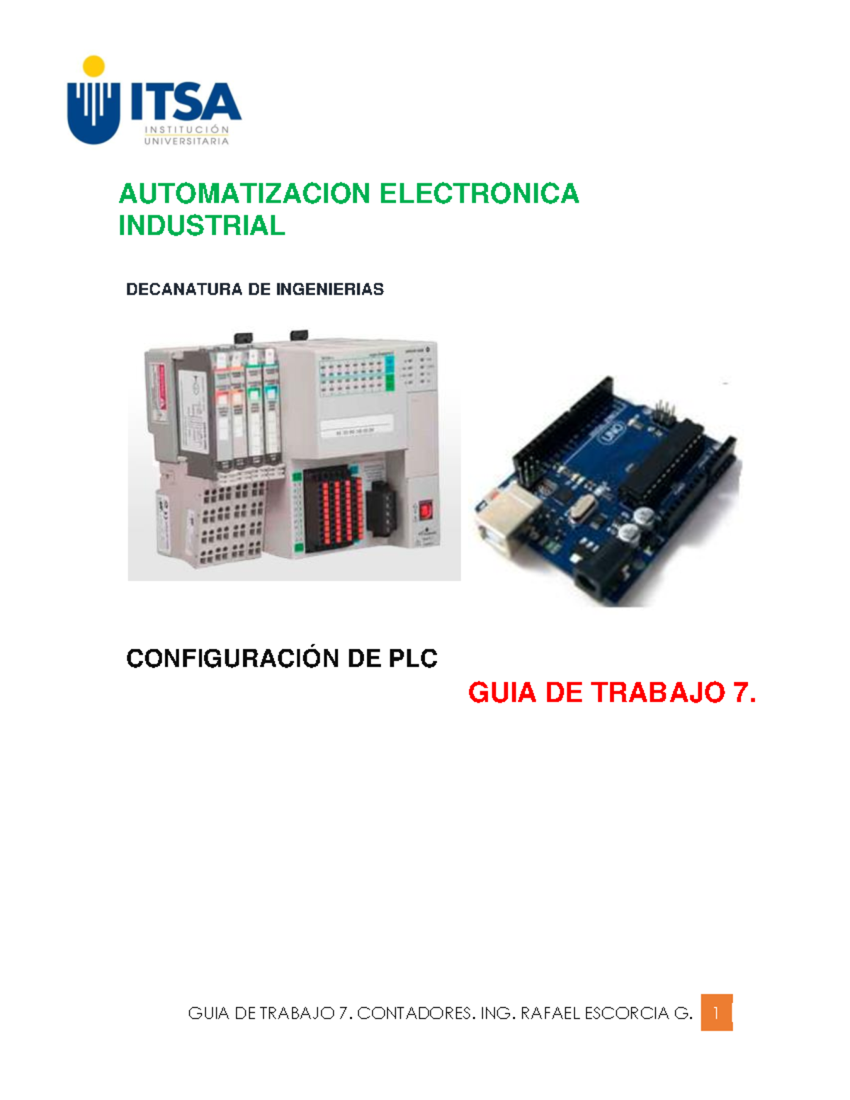 GUIA DE Trabajo 7. - fdfr - AUTOMATIZACION ELECTRONICA INDUSTRIAL ...