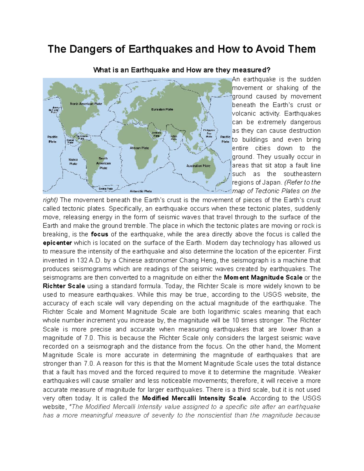 Canada's Natural Hazards and Disasters - The Dangers of Earthquakes and ...
