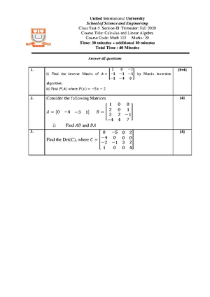 Discrete Mathematics Final Exam Question - Summer 2021 - Studocu