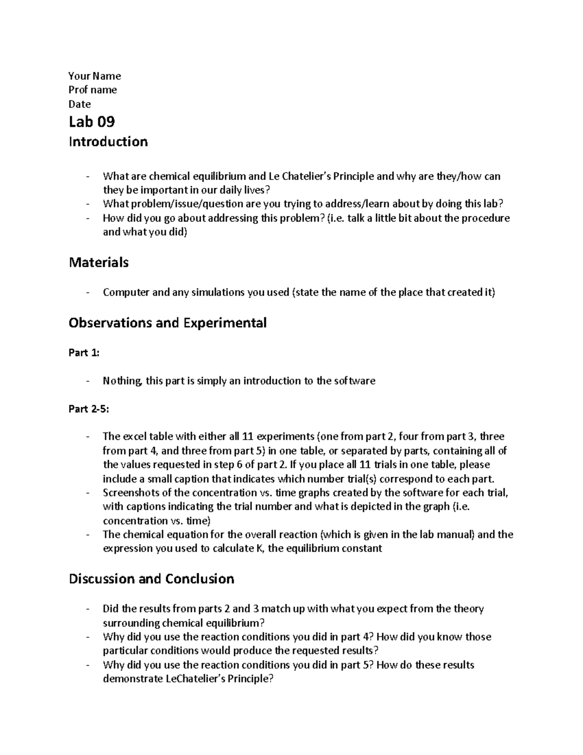 Experiment 9 and 10 Guide Spring 2021 - Your Name Prof name Date Lab 09 ...