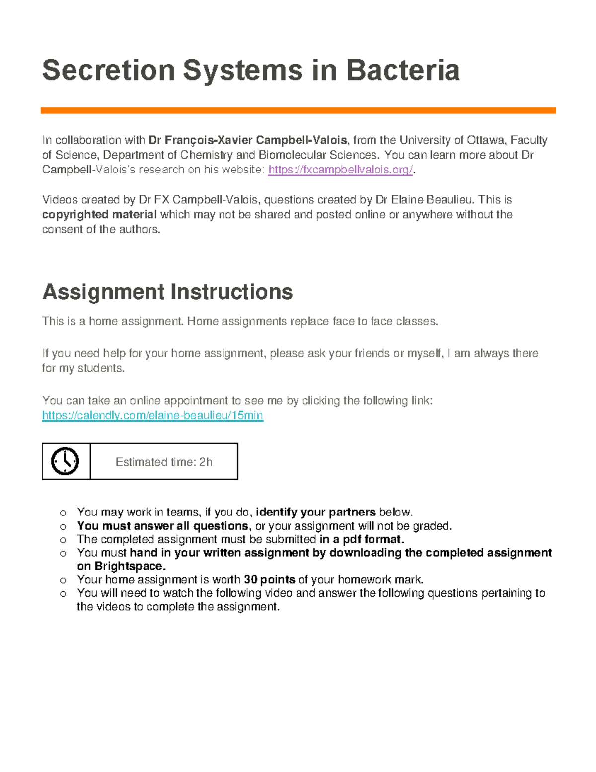 Case Study 6 - Secretion Systems - Secretion Systems in Bacteria In ...