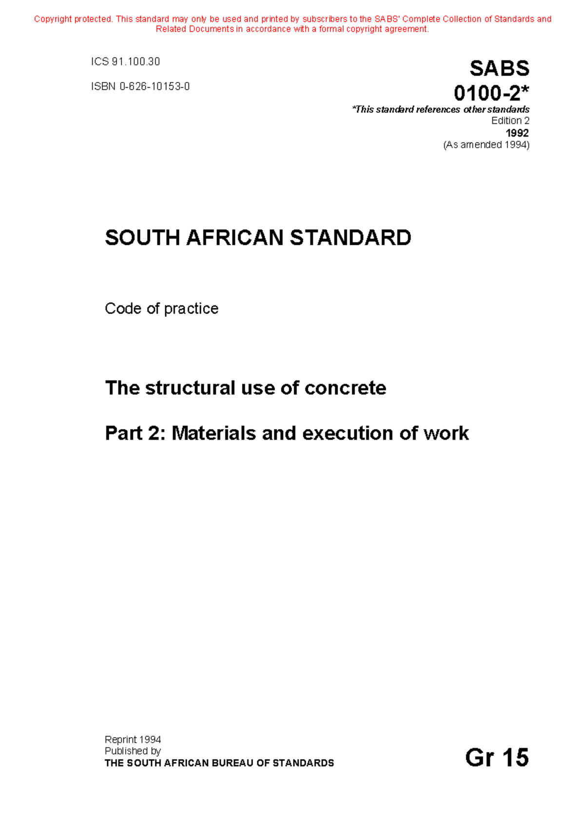 SANS 0100-2 - Wft - SABS 0100-2* ICS 91. ISBN 0-626-10153- *This ...