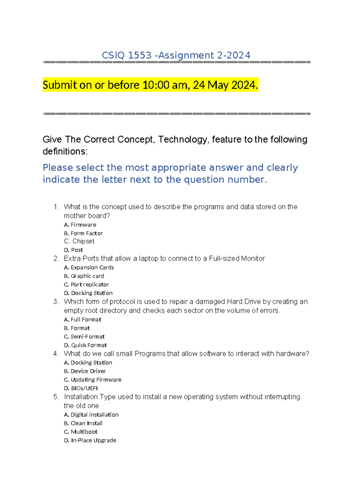 Assignment 1 . Introduction to computer network . 1 semester assignment ...