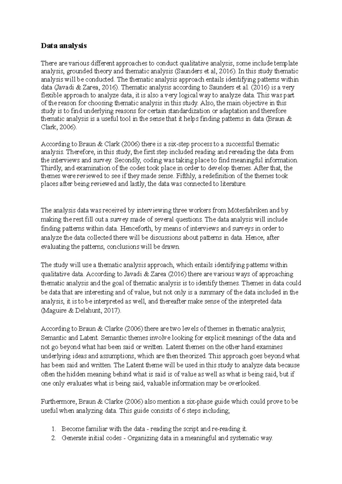 Data analysis - Research methods - Data analysis There are various ...