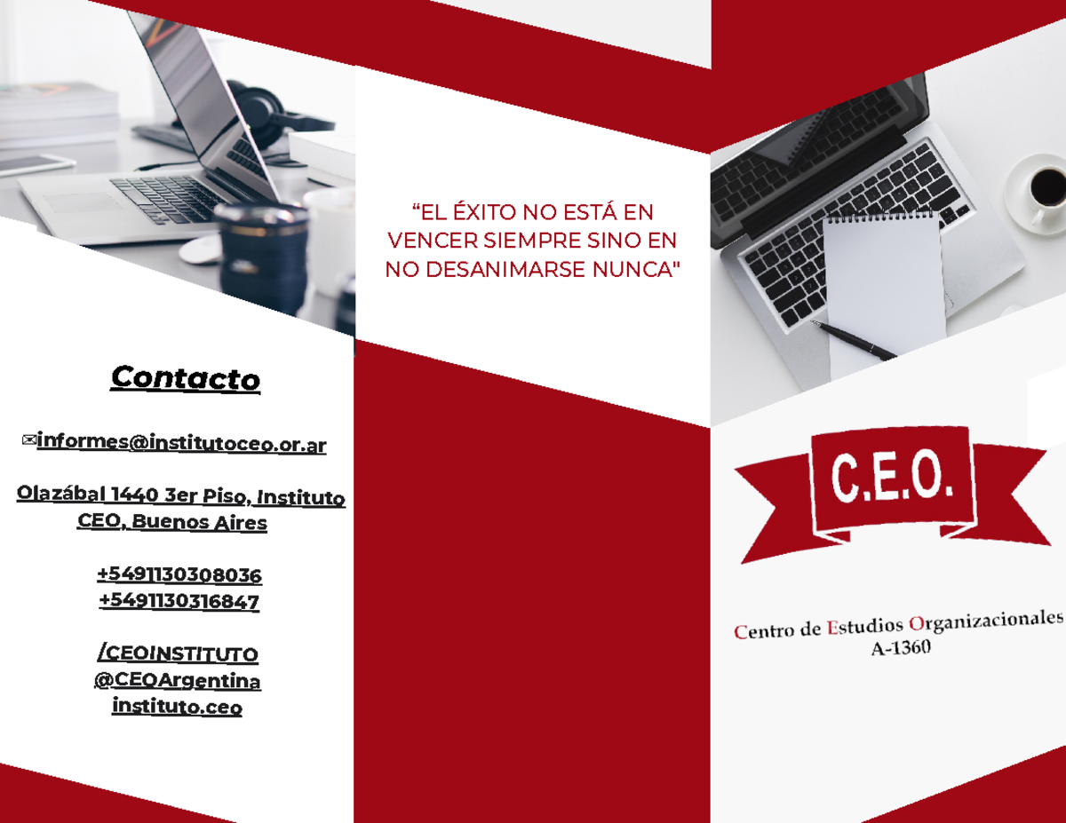 Folleto Brochure de Servicios Empresa Profesional amarillo - “EL ÉXITO ...