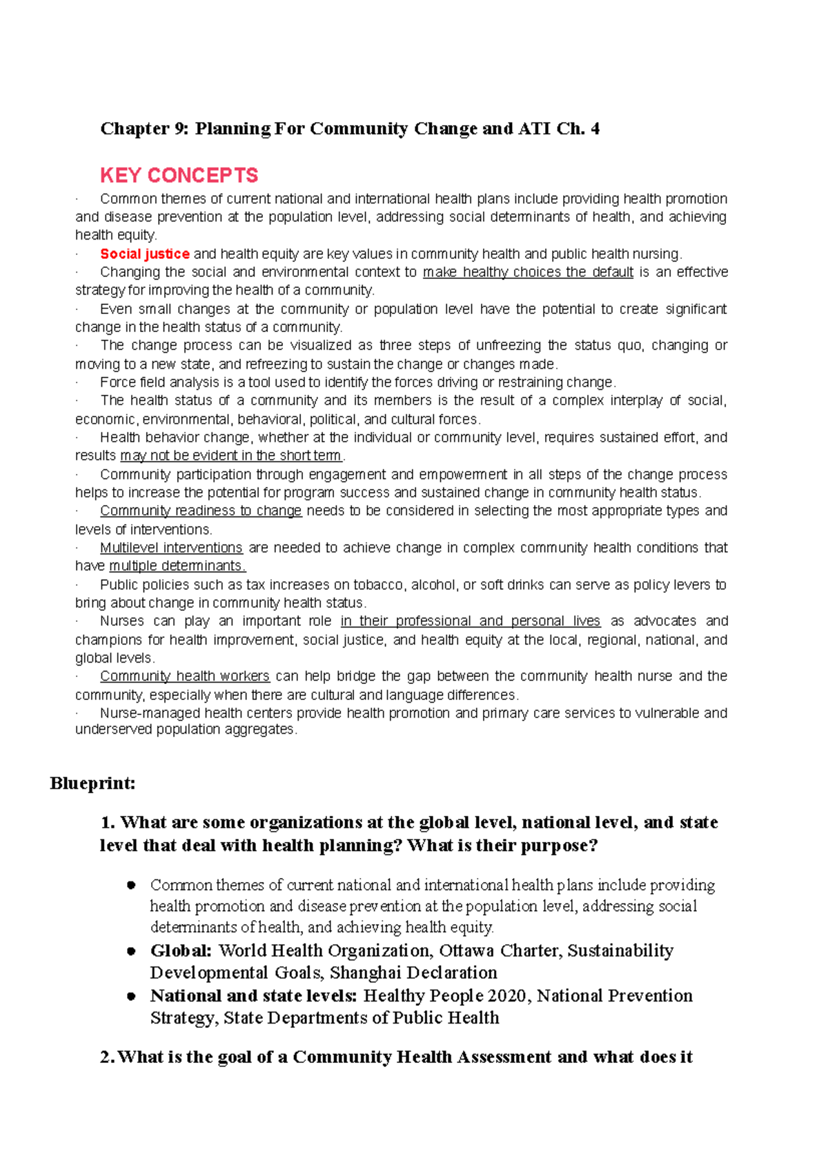 Unit 3 - UNIT 3 blueprint answered with some examples - Chapter 9 ...