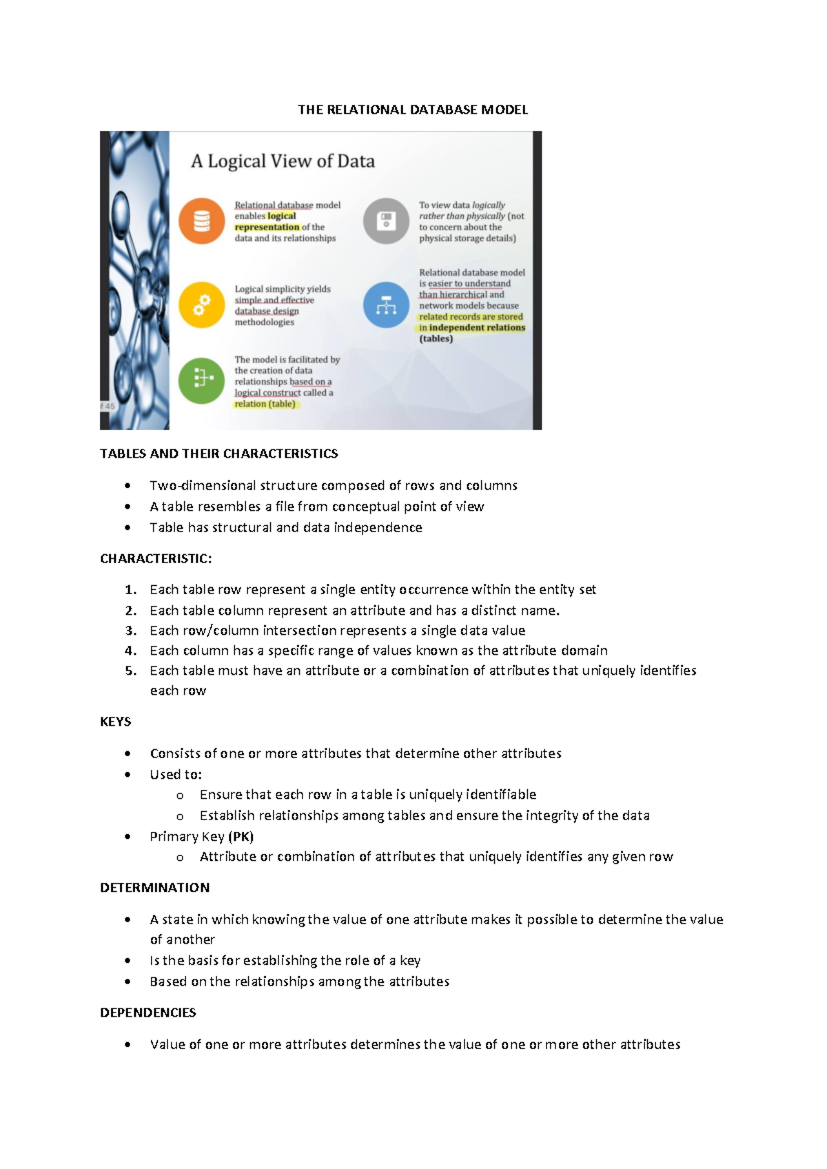 THE Relational Database Model(pdf) - THE RELATIONAL DATABASE MODEL ...