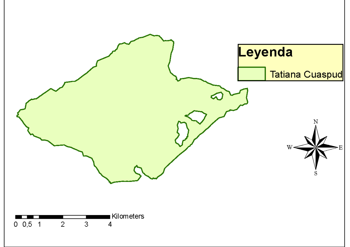 Mapa Sig - Mapa realizado en la aplicacion ARGIS - Topografia - ® 0 0,5 ...