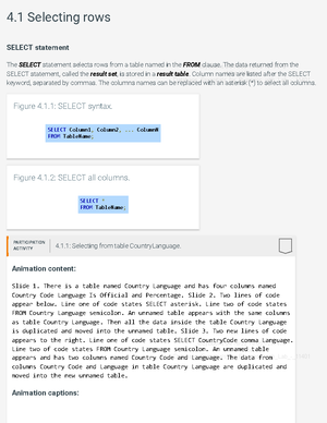 3 Introduction TO SQL - notes - 3 Introduction to SQL Structured Query ...