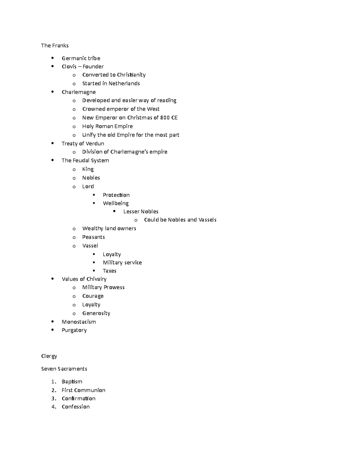 Early Middle Ages - notes - The Franks Germanic tribe Clovis Founder o ...