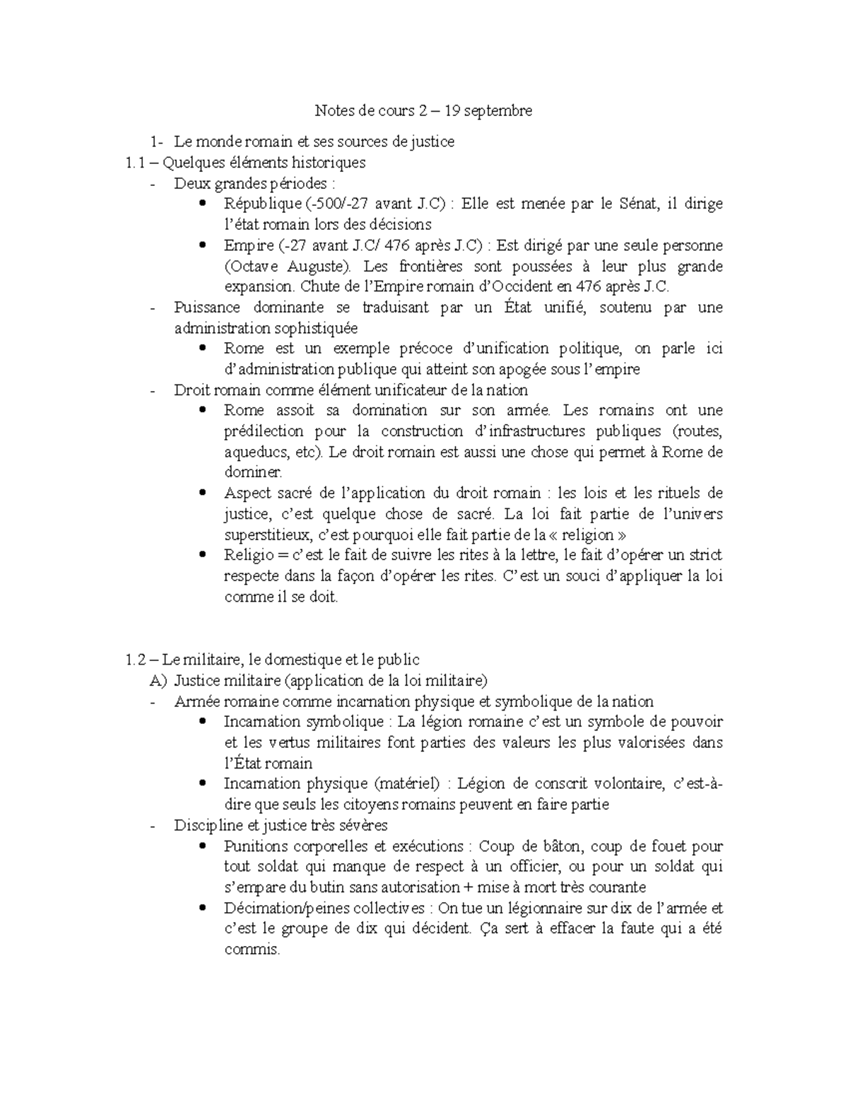 Notes de cours 2 - Histoire des savoirs - Notes de cours 2 – 19 ...