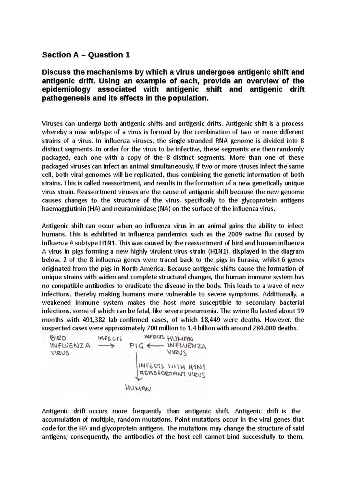 BIOC0004 Section A Q1 Section B Q1 Q2 - Section A – Question 1 Discuss ...
