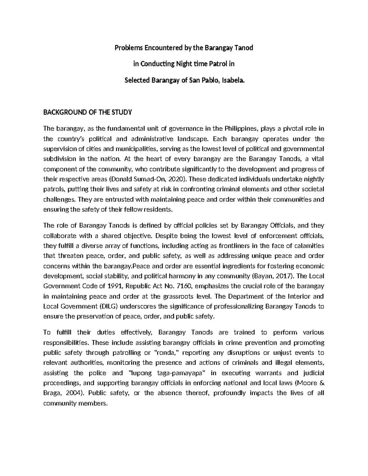 Inbound 4840566661687287704 - Problems Encountered by the Barangay ...