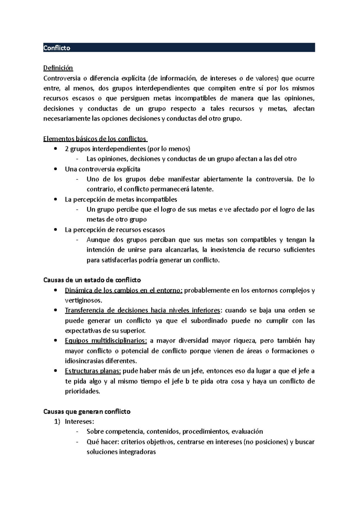 L&N materia completa-2 - Conflicto Definición Controversia o diferencia ...