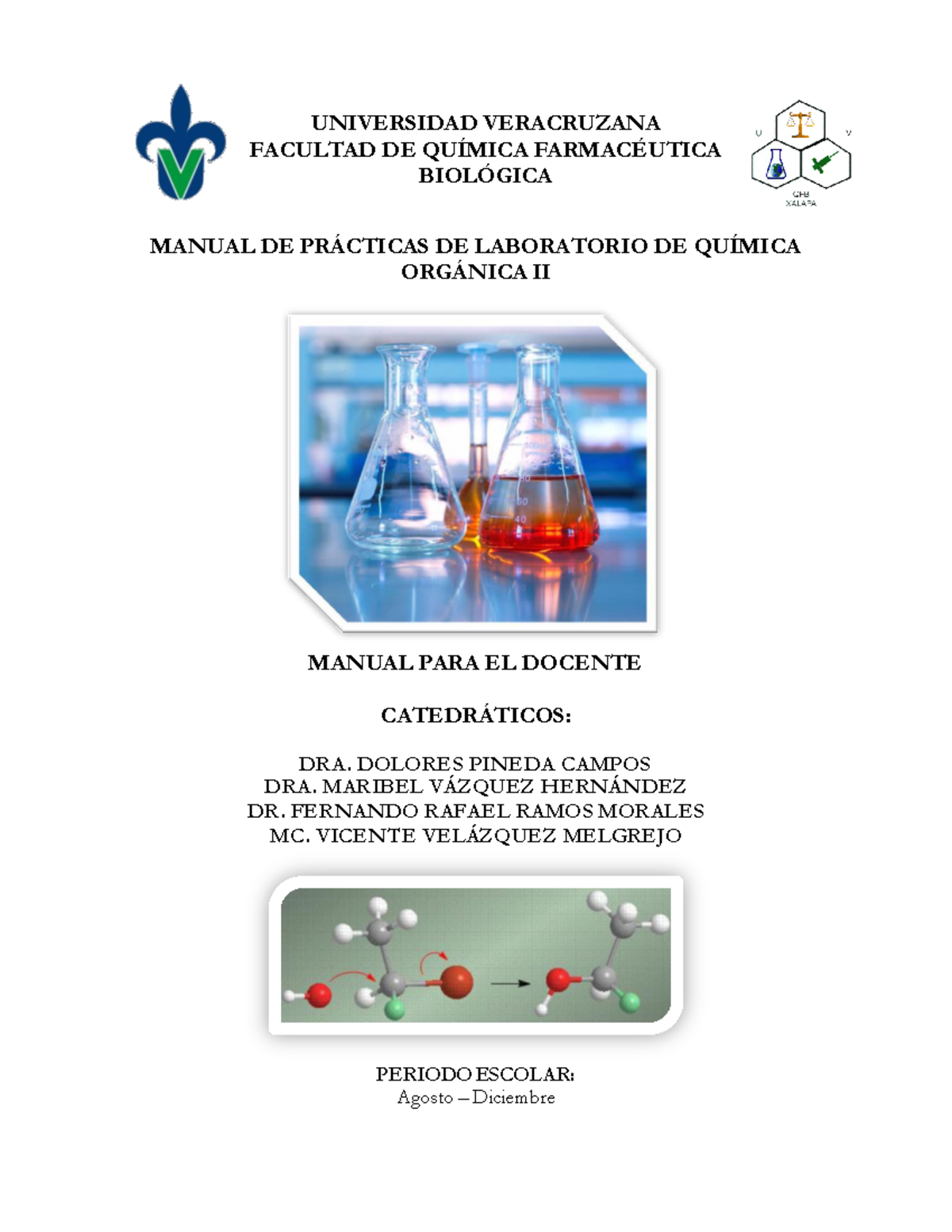 Guia de Quimica Organica II Laboratorio - FACULTAD DE QUÕMICA FARMAC.. BIOL”GICA MANUAL DE PR ...