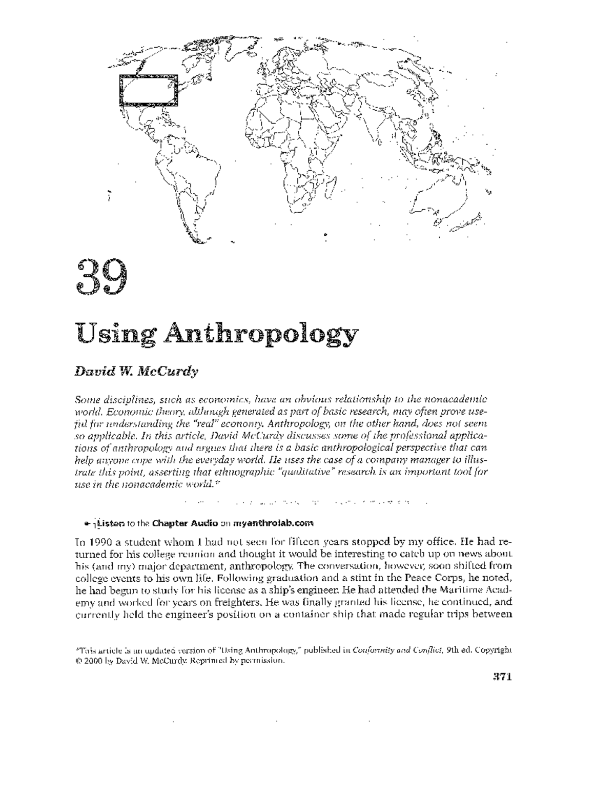 ANTH - Using Anthropology - CSIS 316 - Studocu