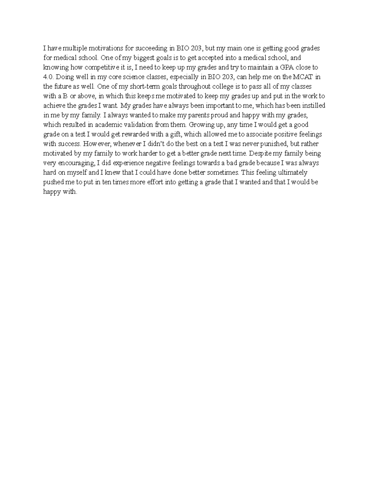 Introspect module 8 - N/A - I have multiple motivations for succeeding ...