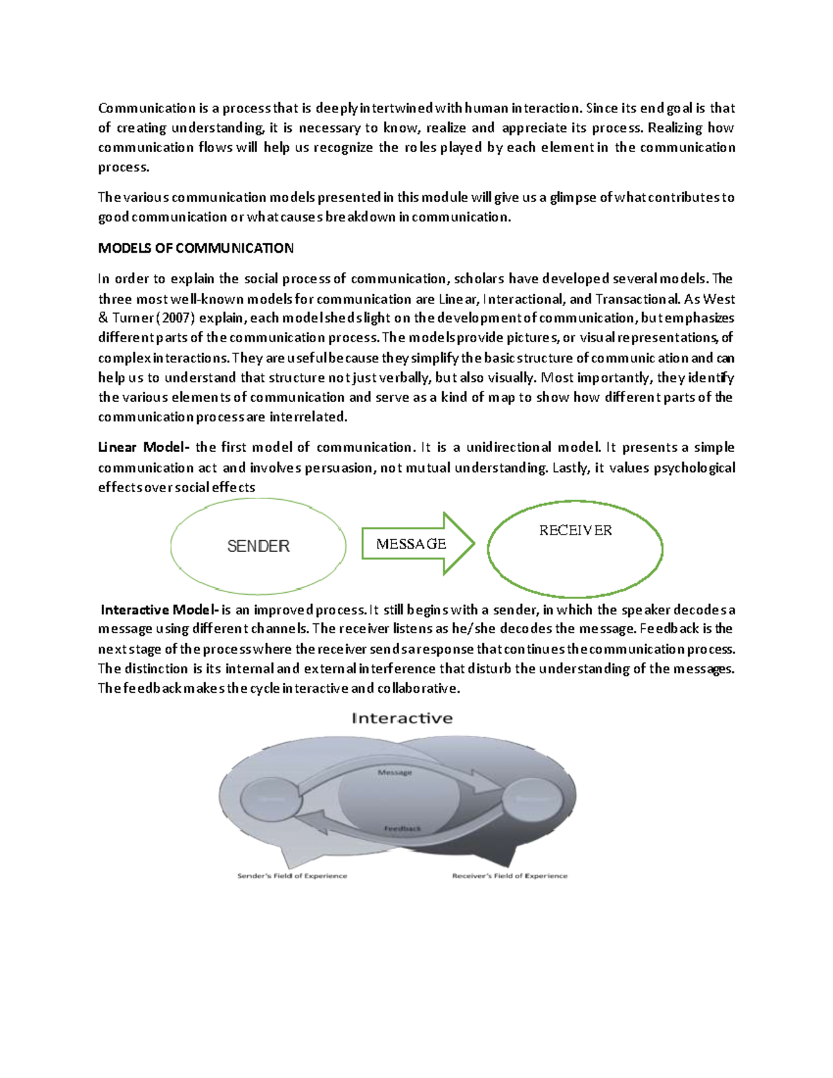 Lesson-2 - lesson 2 - RECEIVER Communication is a process that is ...