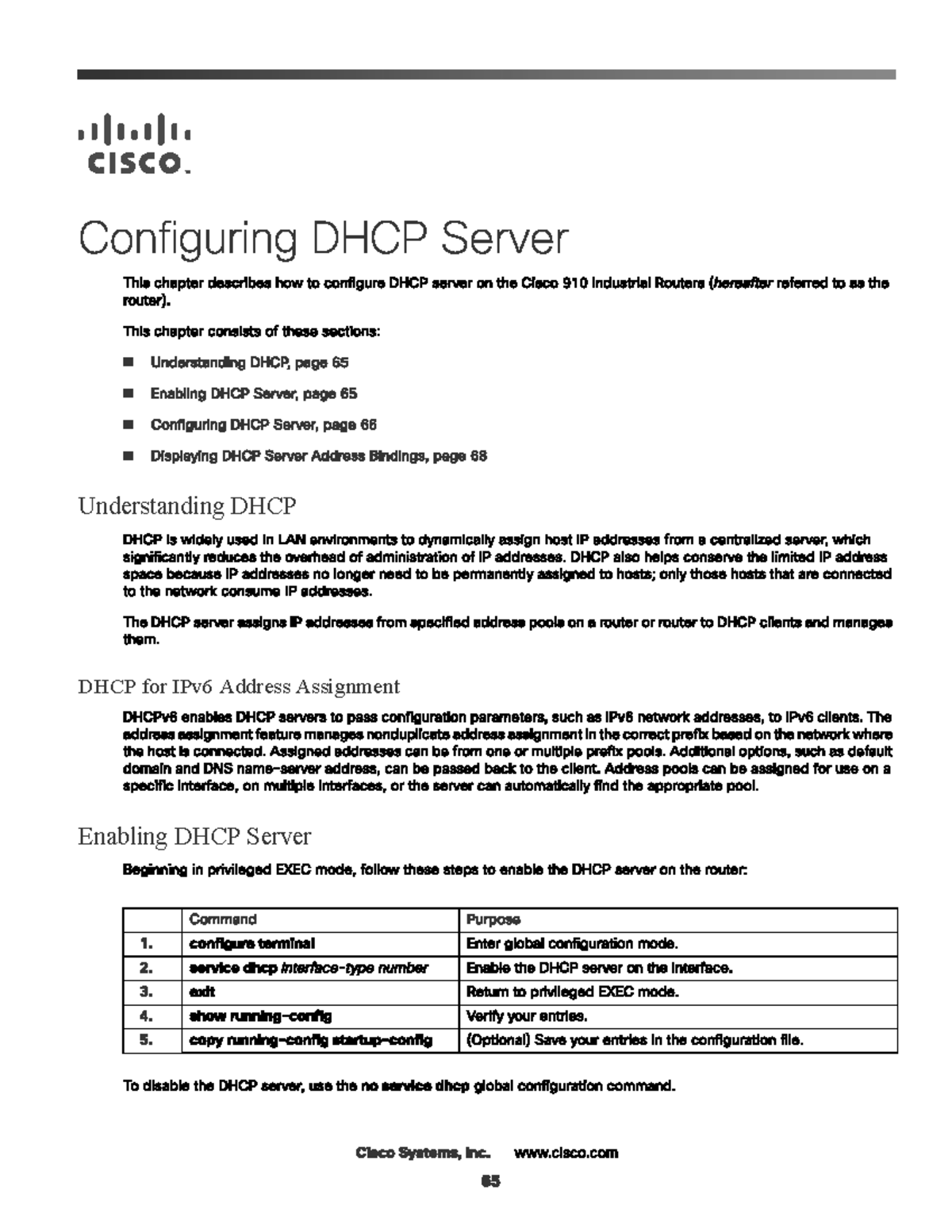 Cisco DHCP configuration - BTEC HND In Software / Networking Engineering - Understanding DHCP ...