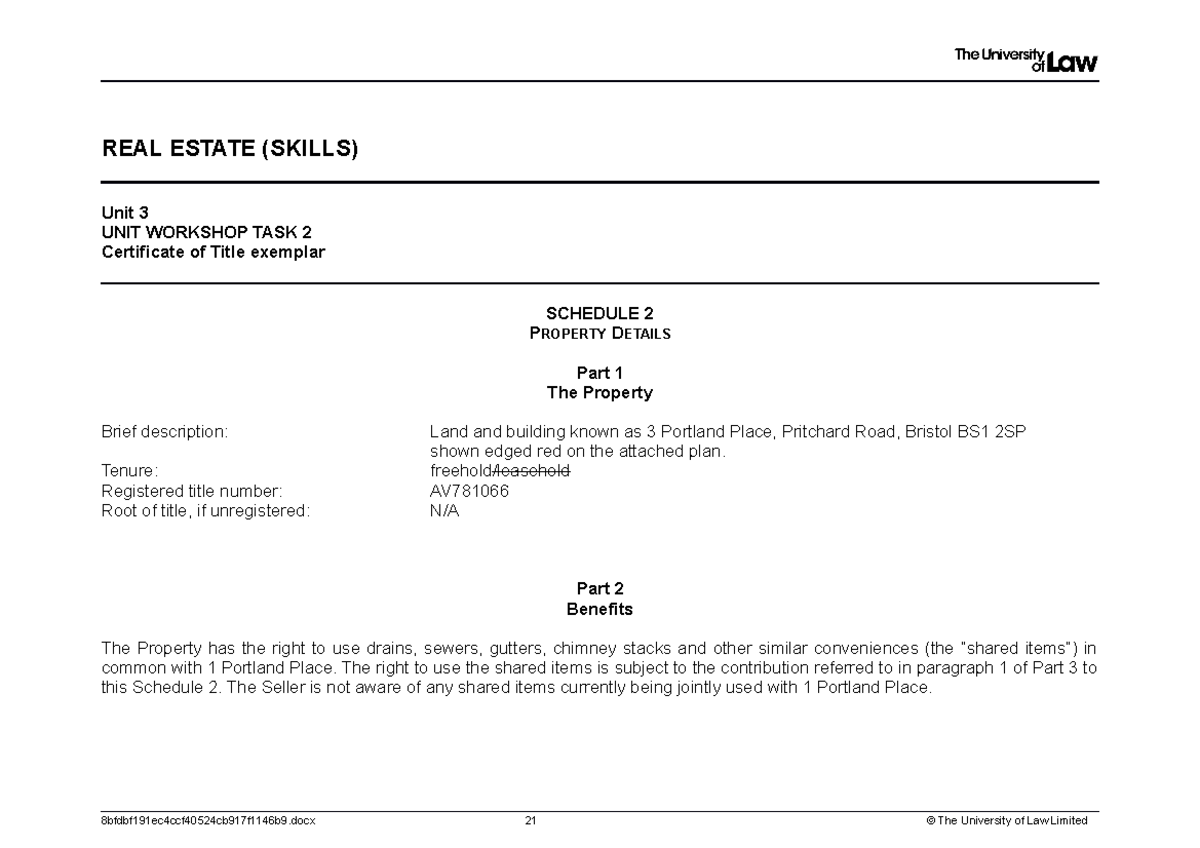 2223 re ws03 ce02 task02 exemplar - REAL ESTATE (SKILLS) Unit 3 UNIT ...