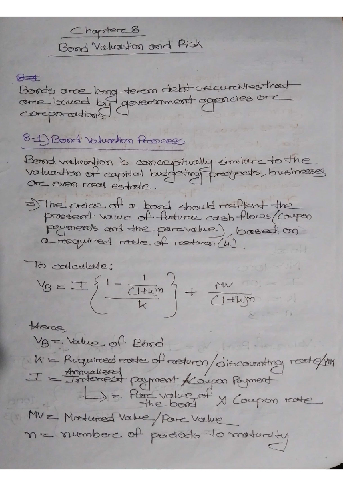 FMI Ch-8 Note(Updated) - Corporate finance - Studocu