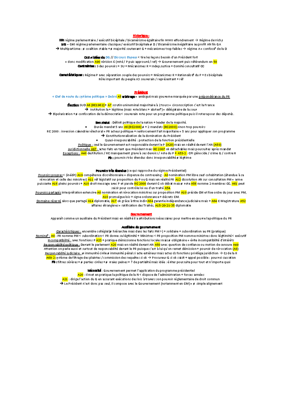 DC-Fiches-Révision - Résumé Droit Constitutionnel - Warning: TT: undefined function: 32 ...