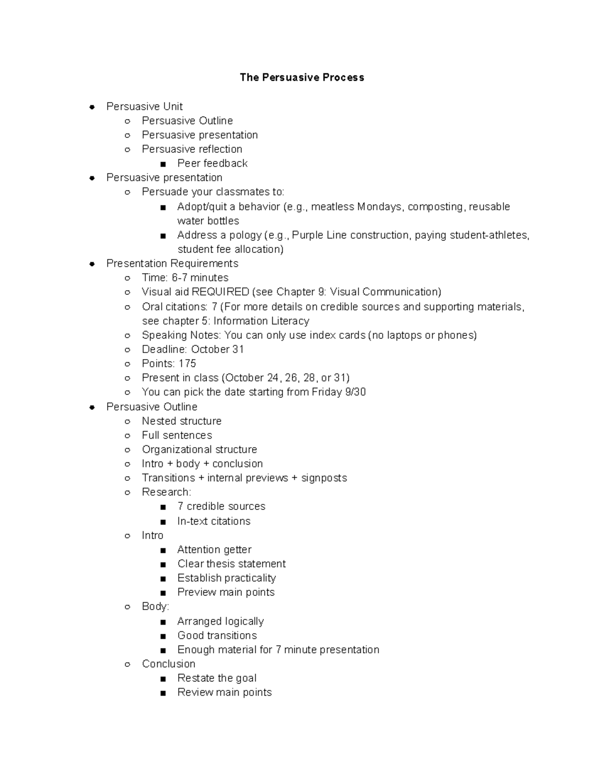 The Persuasive Process Notes - The Persuasive Process Persuasive Unit ...