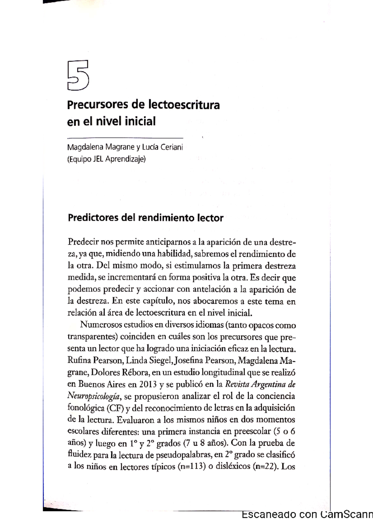 Capitulo 5 Rufina Pearson Una forma diferente de aprender - Psicología Evolutiva Y Del ...