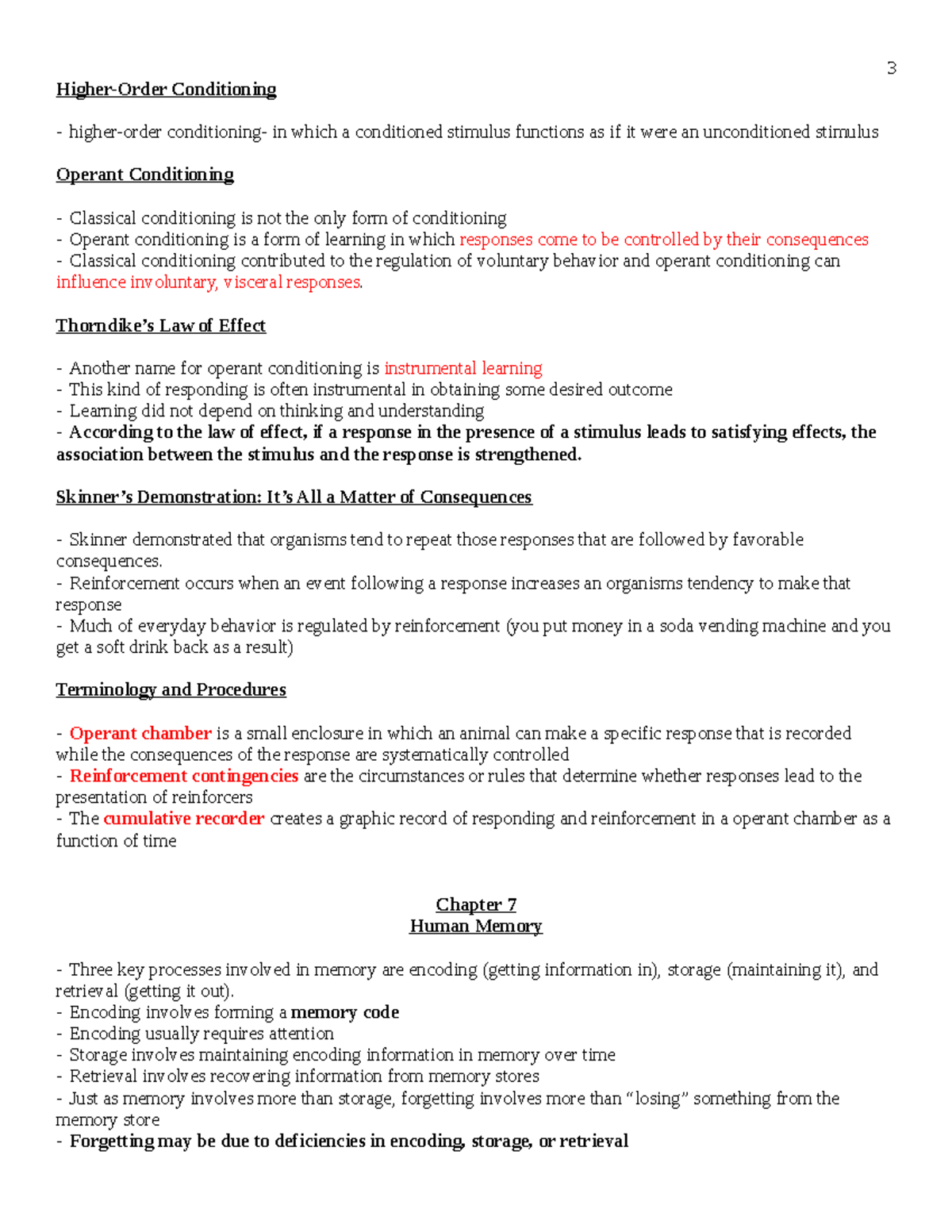 psychology around us textbook notes - Higher-Order Conditioning higher ...