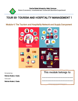 BSHM-161- Reviewer - Summary Macro Prespective Of Tourism And ...