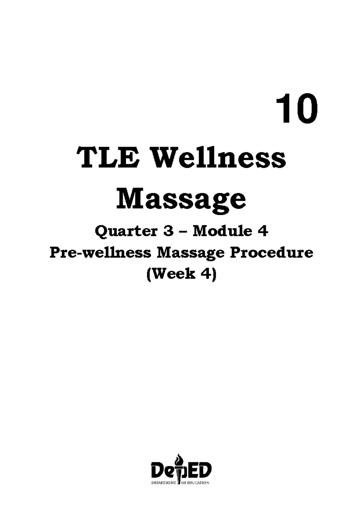 4 Q3 Beauty Care - 10 TLE Wellness Massage Quarter 3 – Module 4 Pre ...
