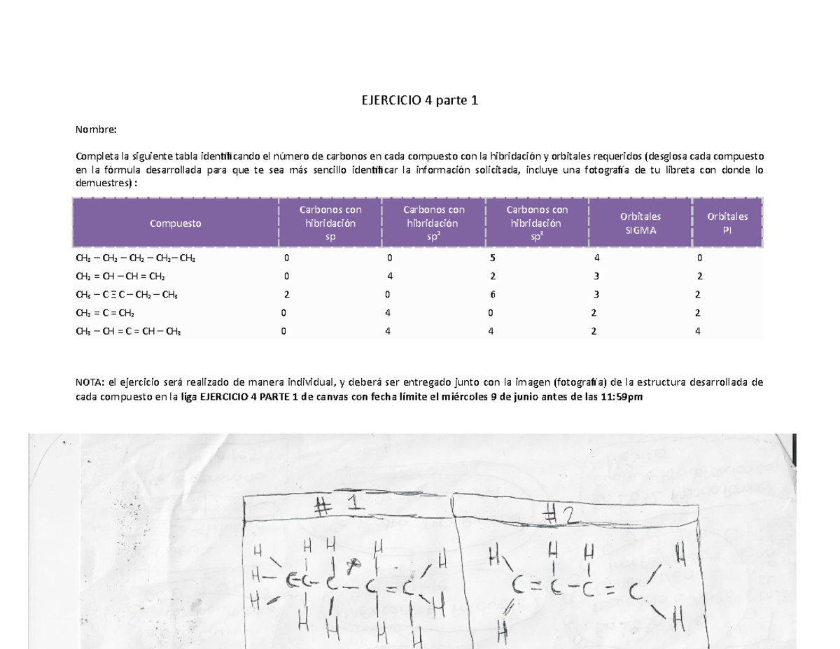 Ejercicio 4 Parte 1 MA2021 - EJERCICIO 4 parte 1 Nombre: Completa la ...