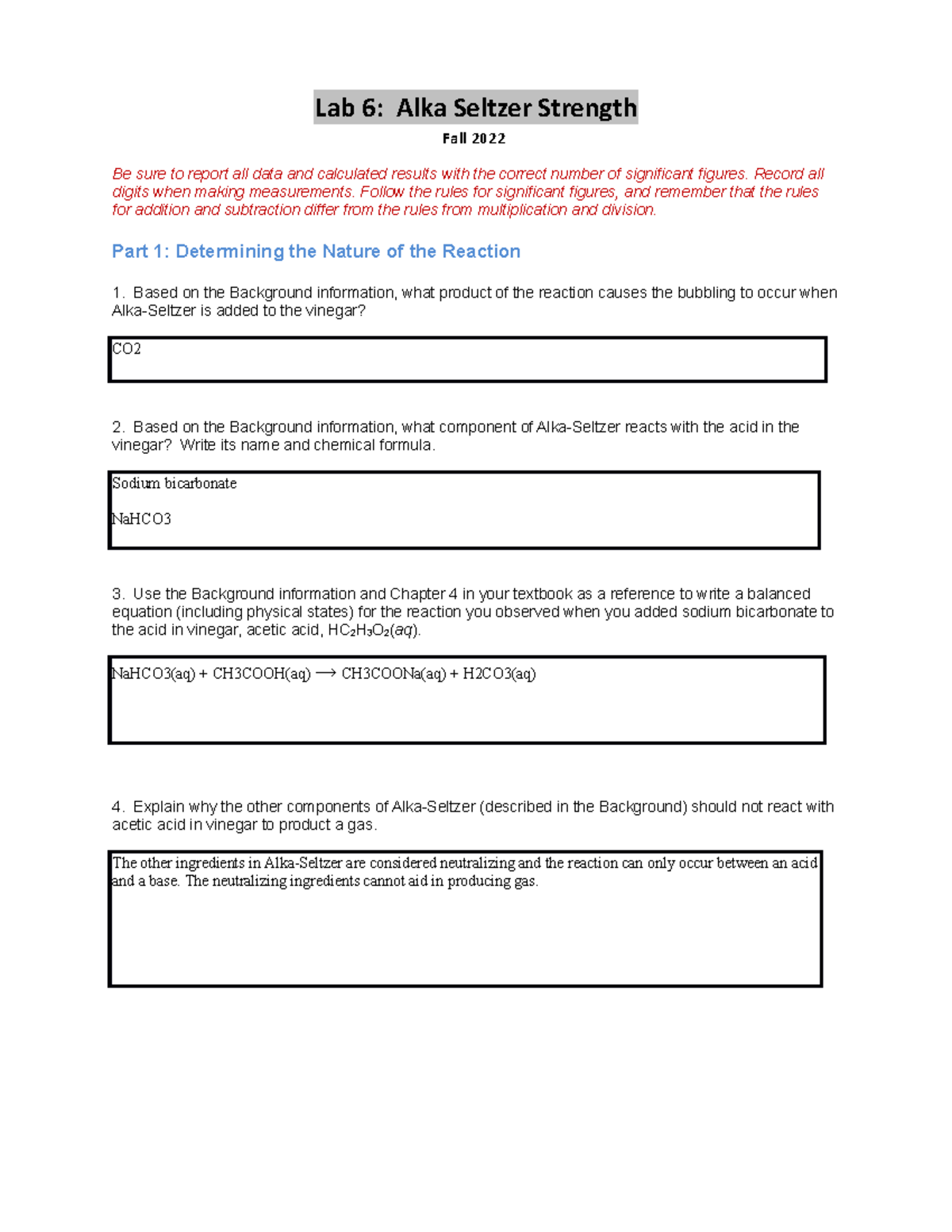 Lab 6 Alka Seltzer Strength F22 - Lab 6: Alka Seltzer Strength Fall ...