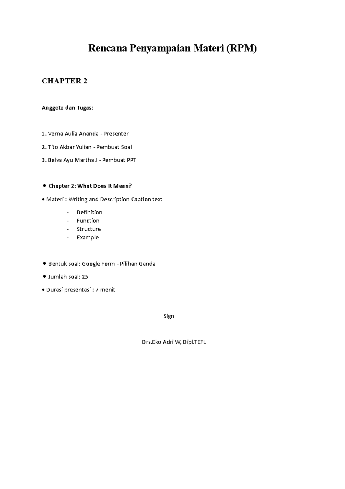 Bing - accounting first lecture - Rencana Penyampaian Materi (RPM) CHAPTER 2 Anggota dan Tugas ...