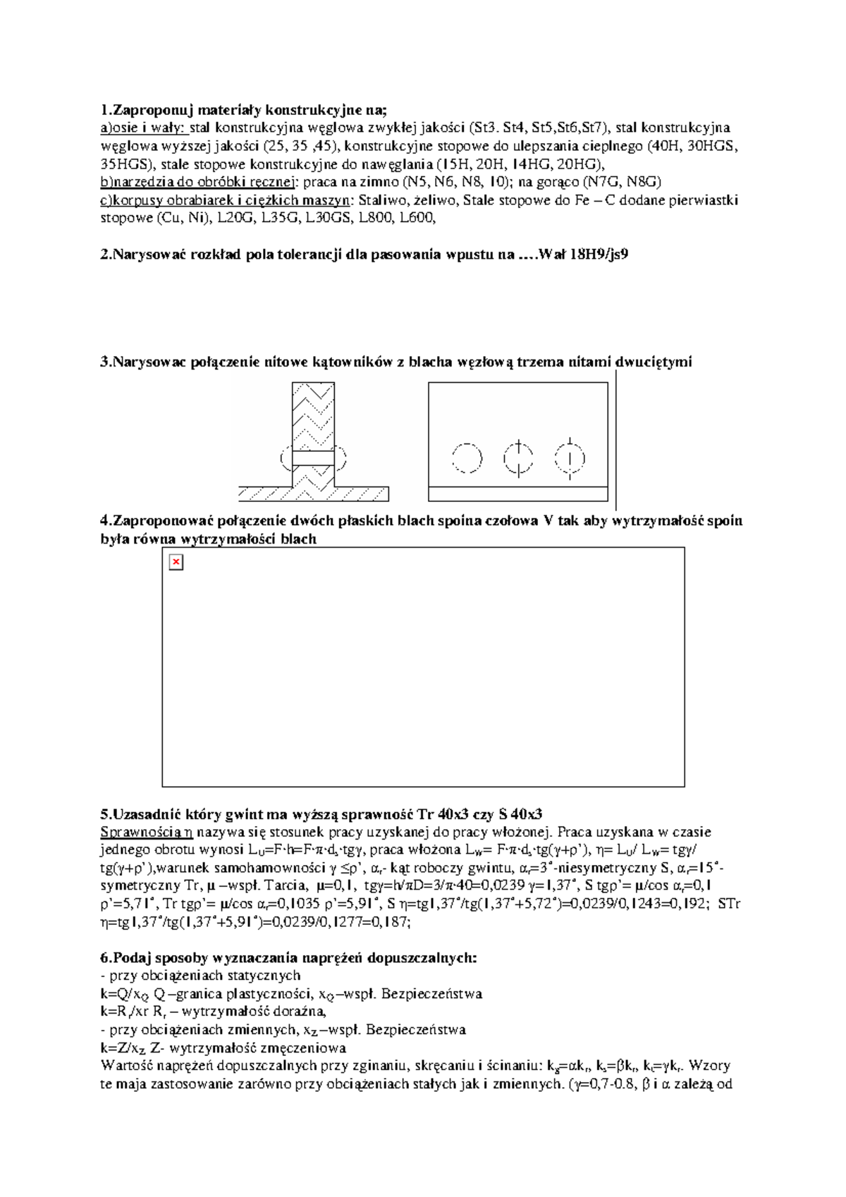 Materiały do nauki - Zestaw 2 - 1 konstrukcyjne a)osie i stal ...