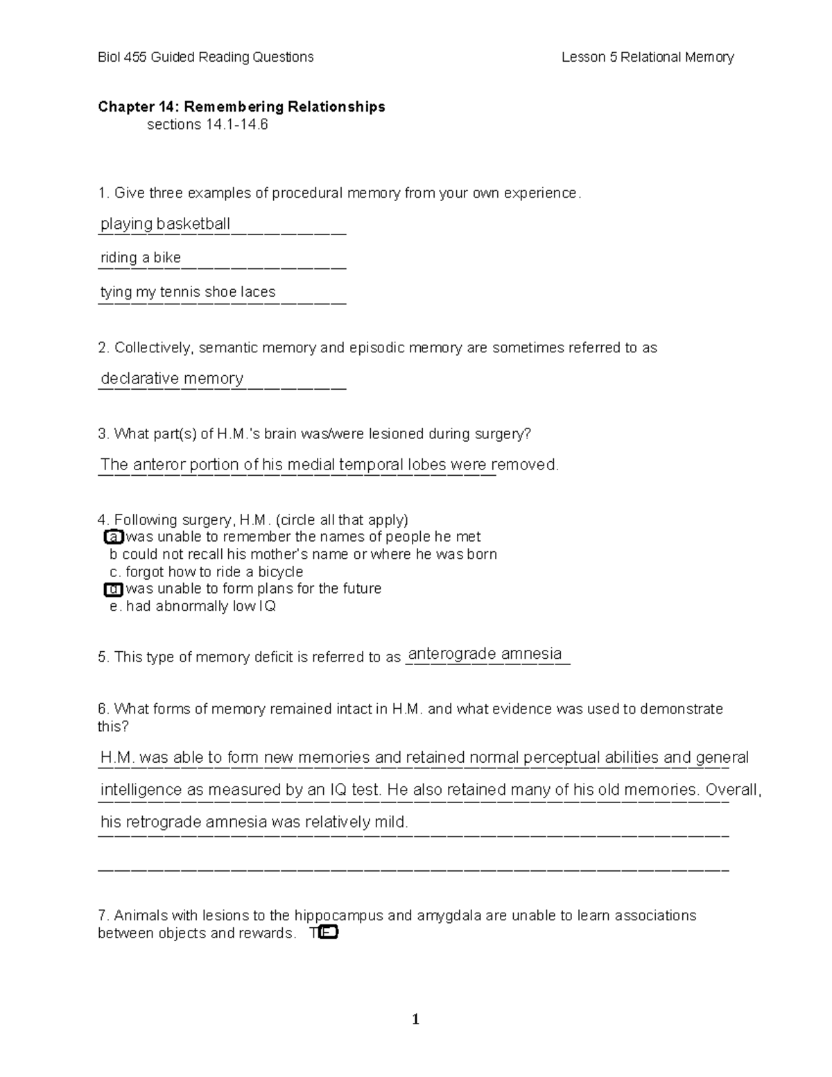5. GRQ Relational Memory - Chapter 14: Remembering Relationships ...