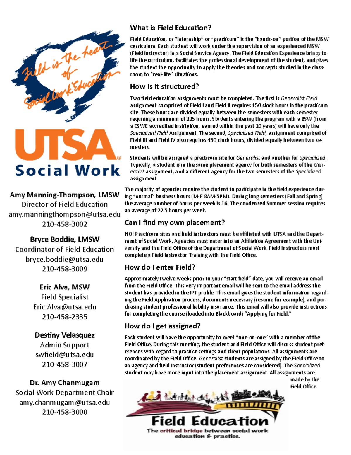 Basics of Social Work Field Education 1-16-2020 - What is Field ...