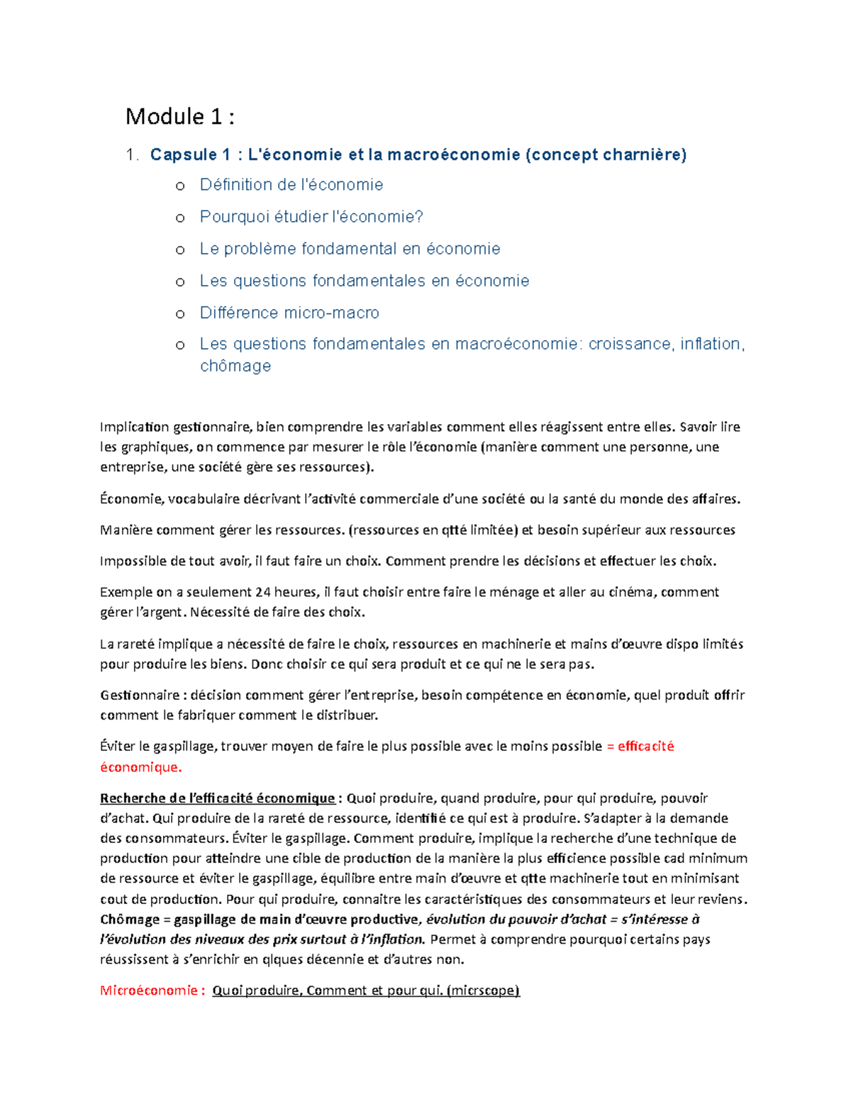 Module 1 et 2 - PIB depenses et PIB revenus - Module 1 : 1. Capsule 1 ...