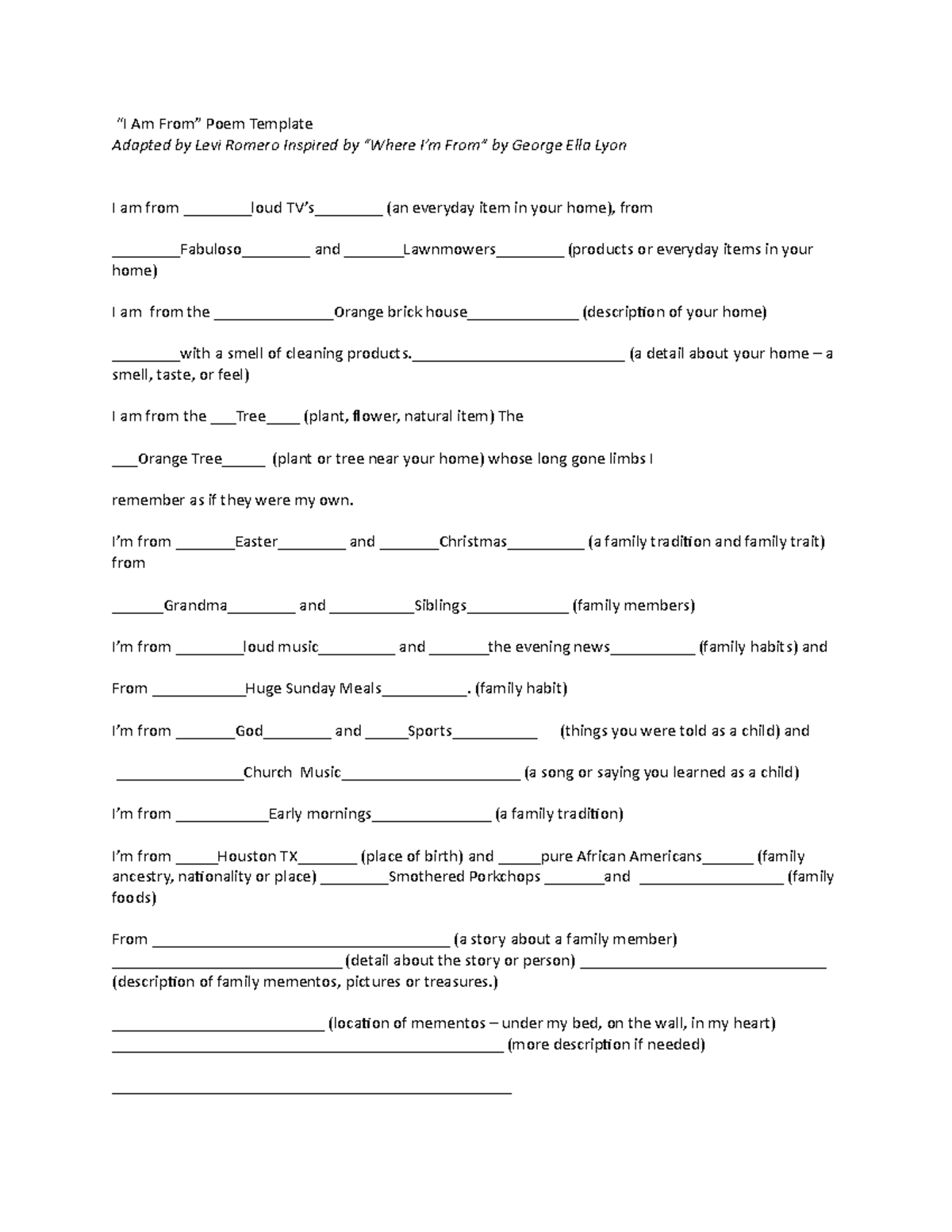 I am poem-1 - It was hard - Adapted by Levi Romero Inspired by “Where I ...