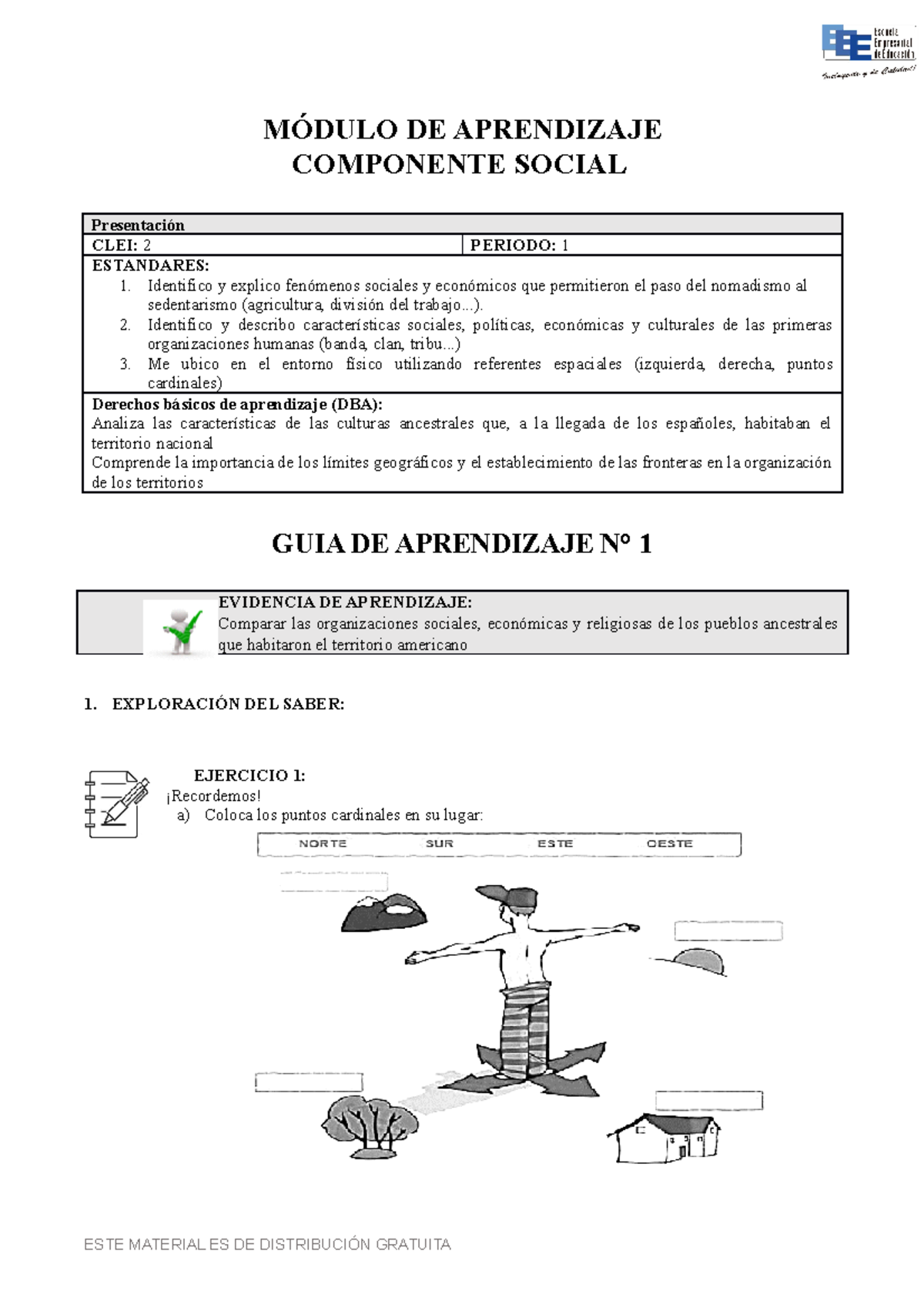 Modulo Componente Social Periodo 1 CLEI 2 - MÓDULO DE APRENDIZAJE ...